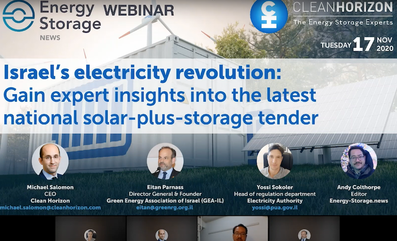 VIDEO: Israel’s electricity revolution and the role energy storage will ...