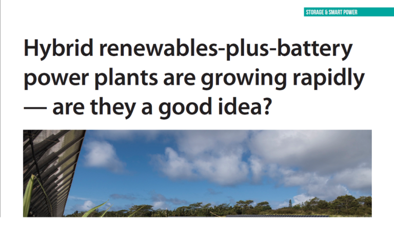 Hybrid renewables-plus-battery power plants are growing rapidly — are ...