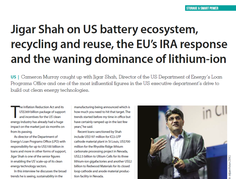 Jigar Shah on US battery ecosystem, recycling and reuse, the EU’s IRA ...