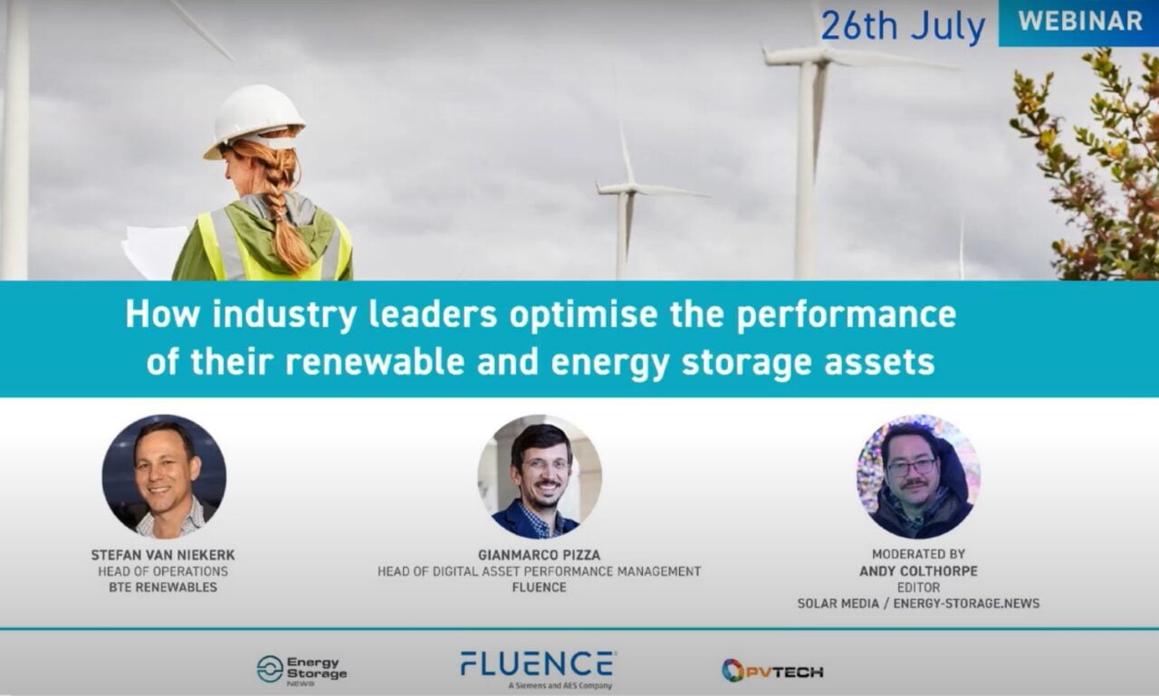 Optimising renewables and energy storage asset performance