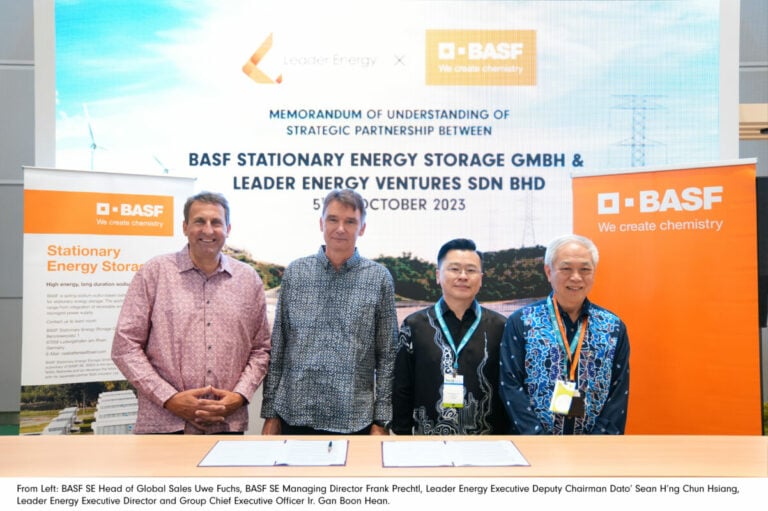 Leader Energy, BASF to deploy sodium-sulfur batteries in SE Asia
