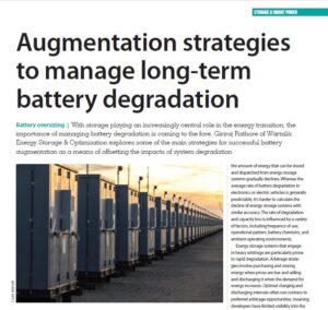 Augmentation strategies to manage long-term battery degradation ...