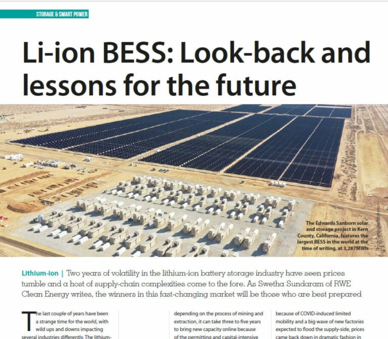 Li-ion BESS: Look-back and lessons for the future - Energy-Storage.News