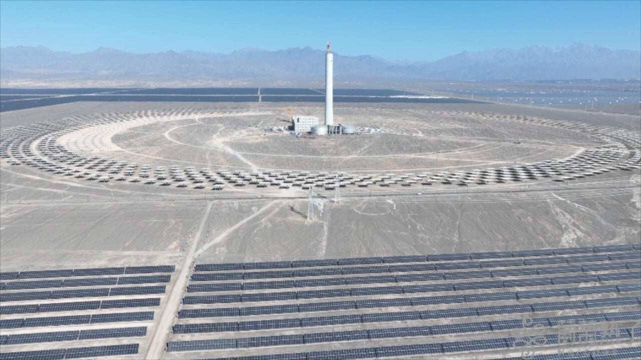 100MW thermal solar energy storage in China close to completion