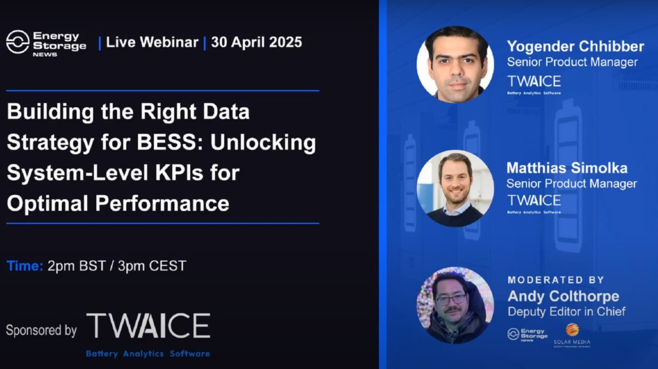 VIDEO: The right data strategy for BESS means unlocking system-level KPIs for optimal ...