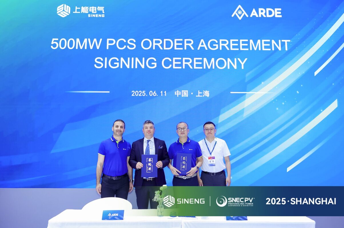 Sineng Electric and Turkey’s Arde Enerji sign 500MW PCS distribution ...